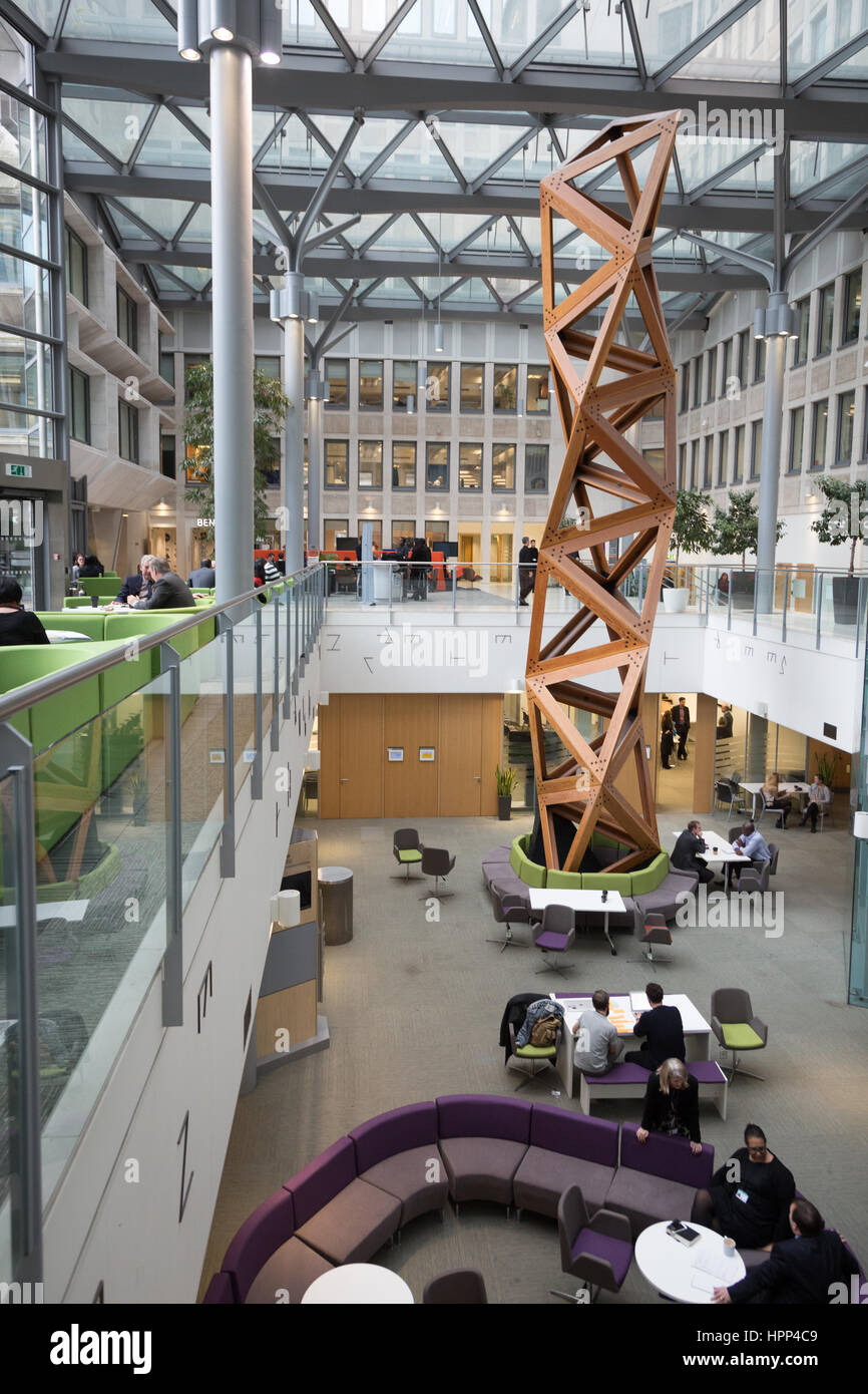 The Ministry of Justice interior atrium in London Stock Photo - Alamy