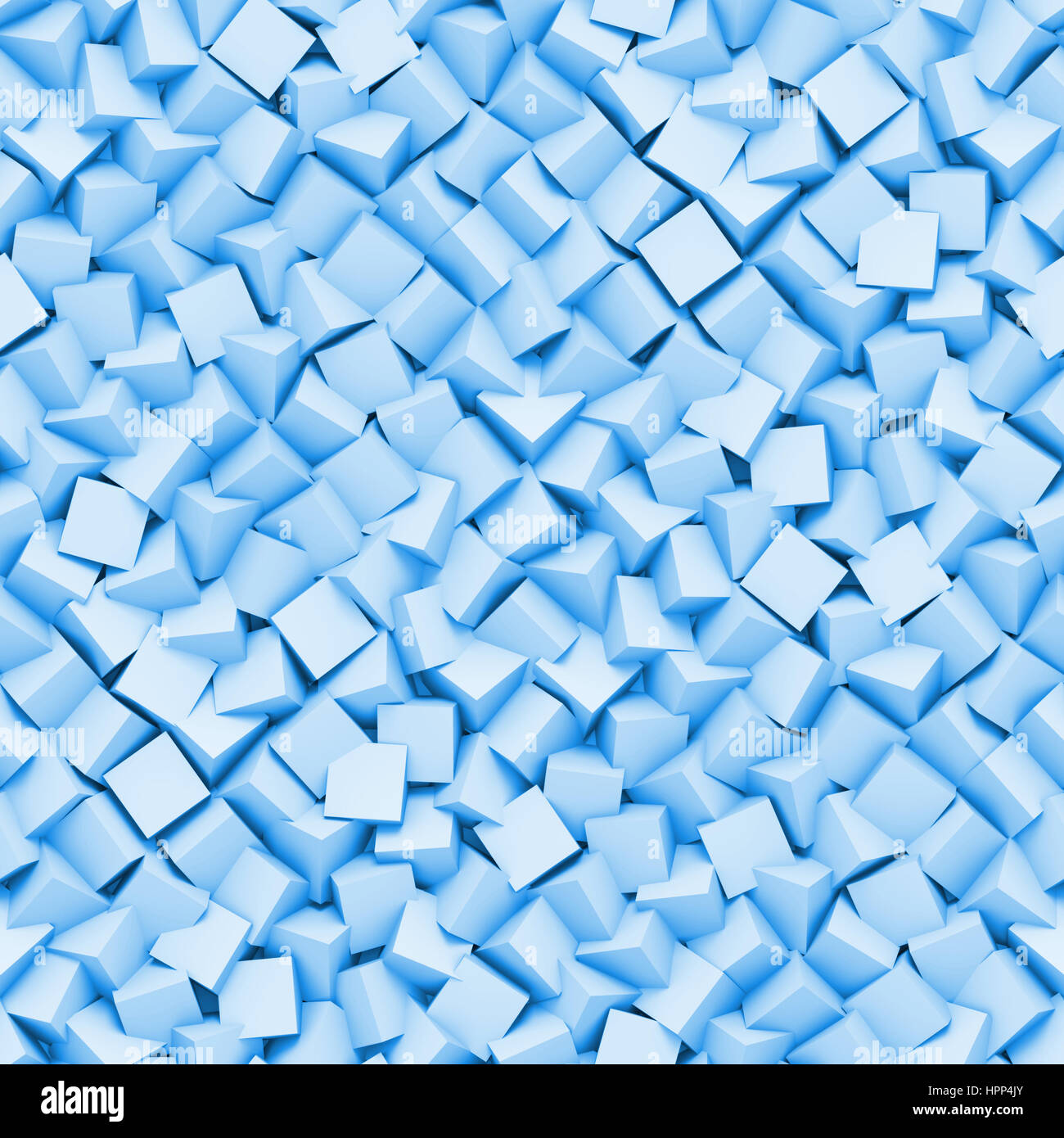 seamless background made of diagonal arranged cubes in shades of blue ...