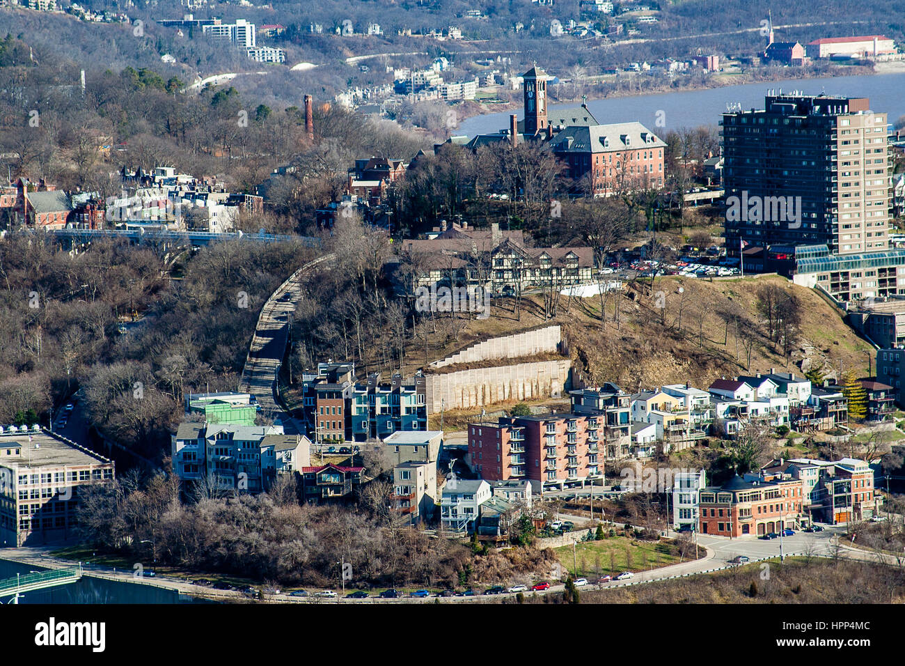 A view of Mount Adams from the observation deck at the Carew Tower in ...