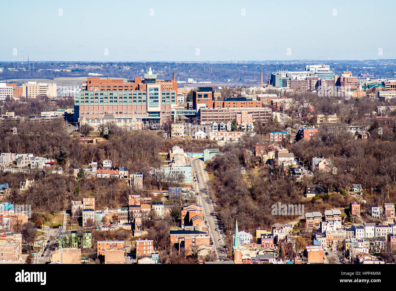 Aerial view of downtown Cincinnati from the Carew Tower Stock Photo - Alamy