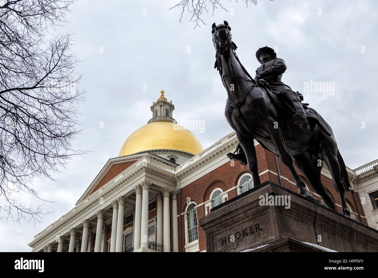 Massachusetts State House Stock Photo - Alamy