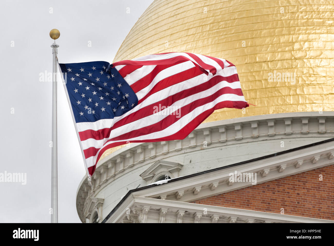 Massachusetts State House Dome Stock Photo - Alamy