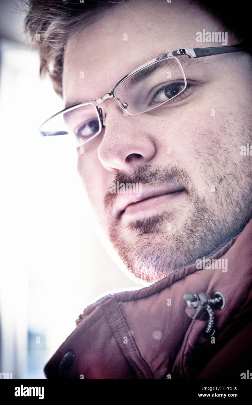 Portrait beard bespectacled hi-res stock photography and images - Alamy