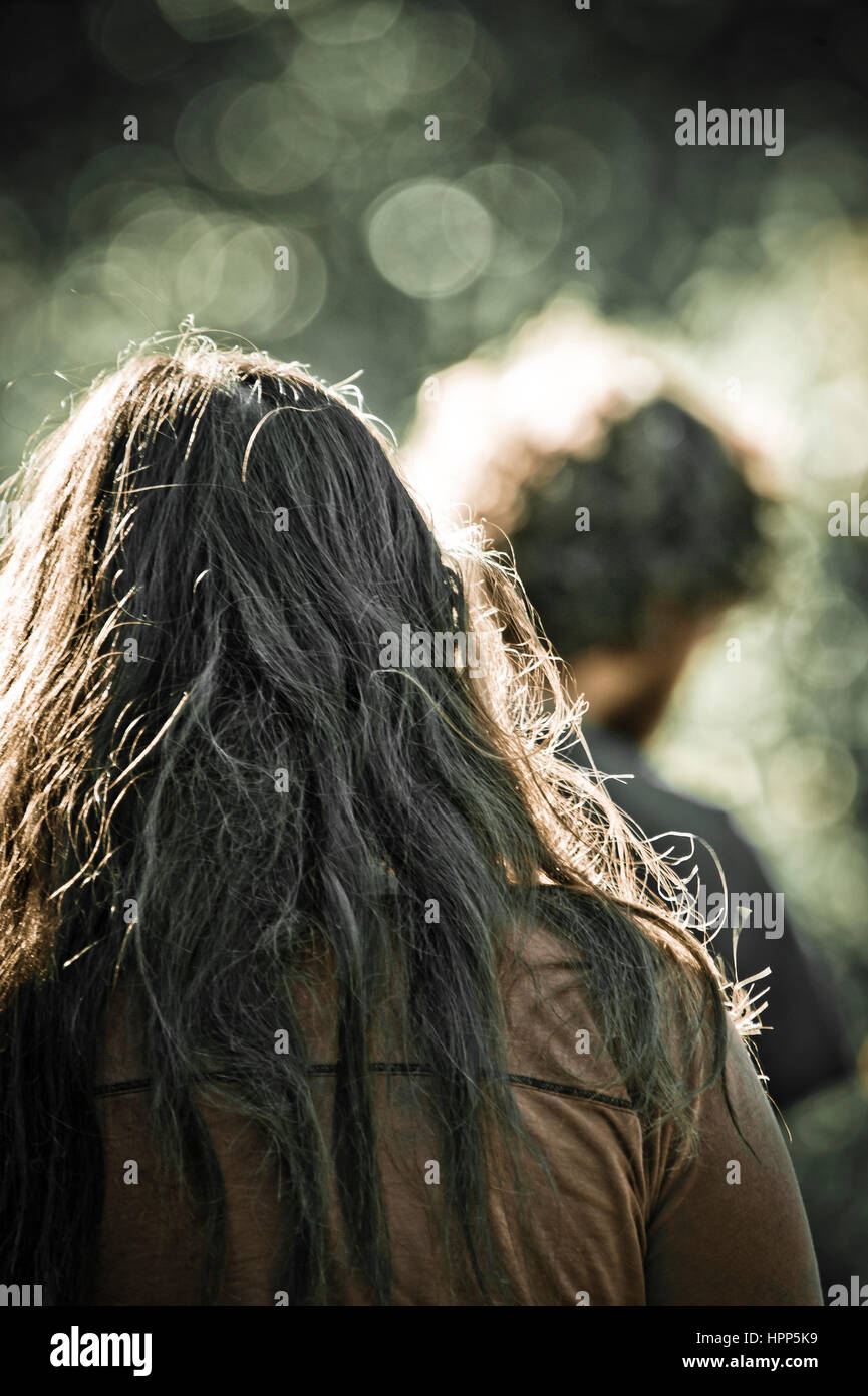 Man following a woman hi-res stock photography and images - Alamy