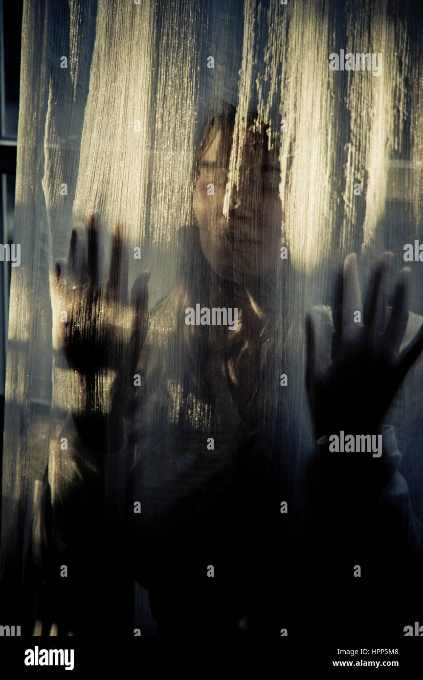 Young Girl Obscured Dark High Resolution Stock Photography and Images ...