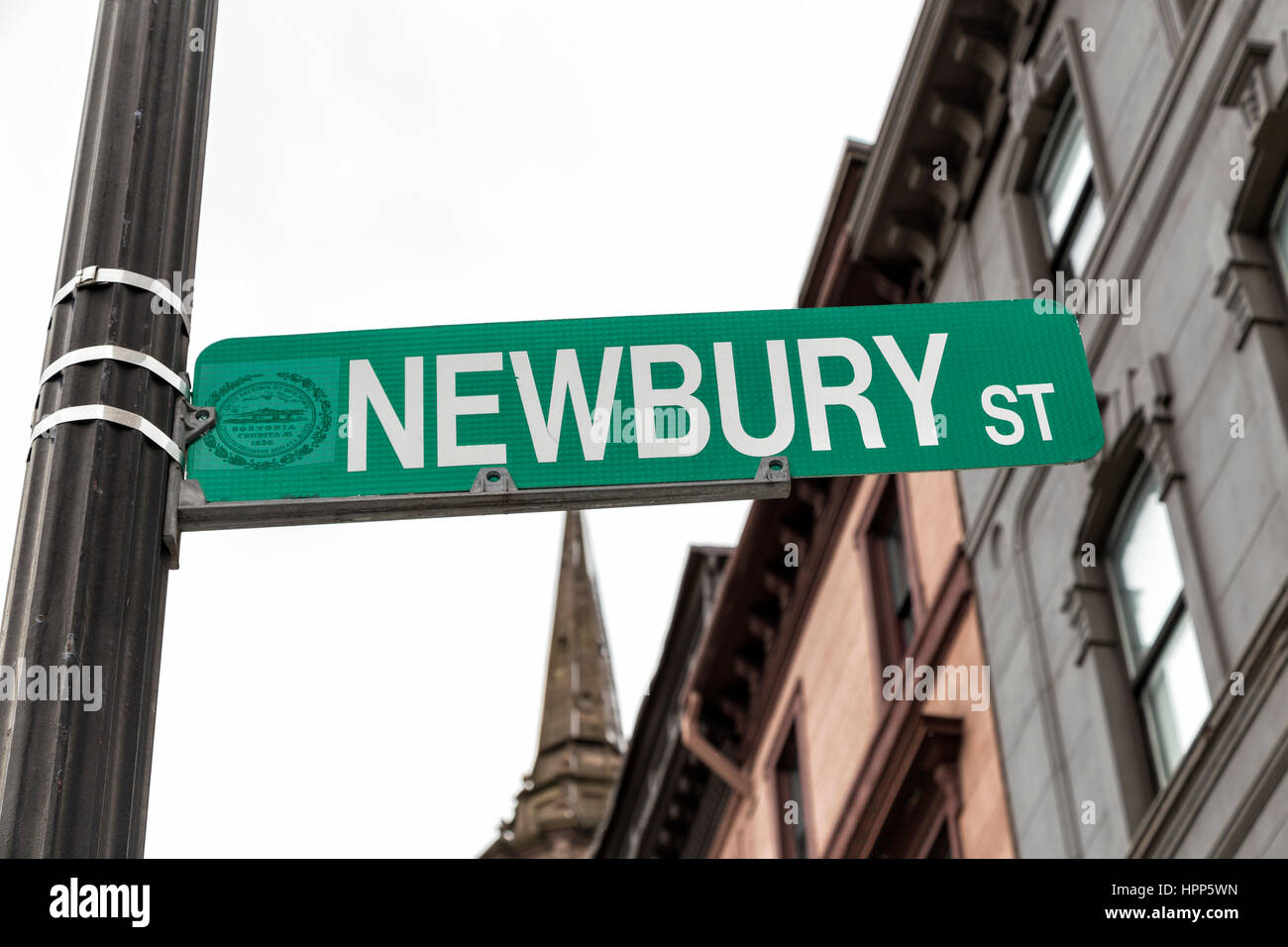 Boston's Streets Signs Stock Photo - Alamy