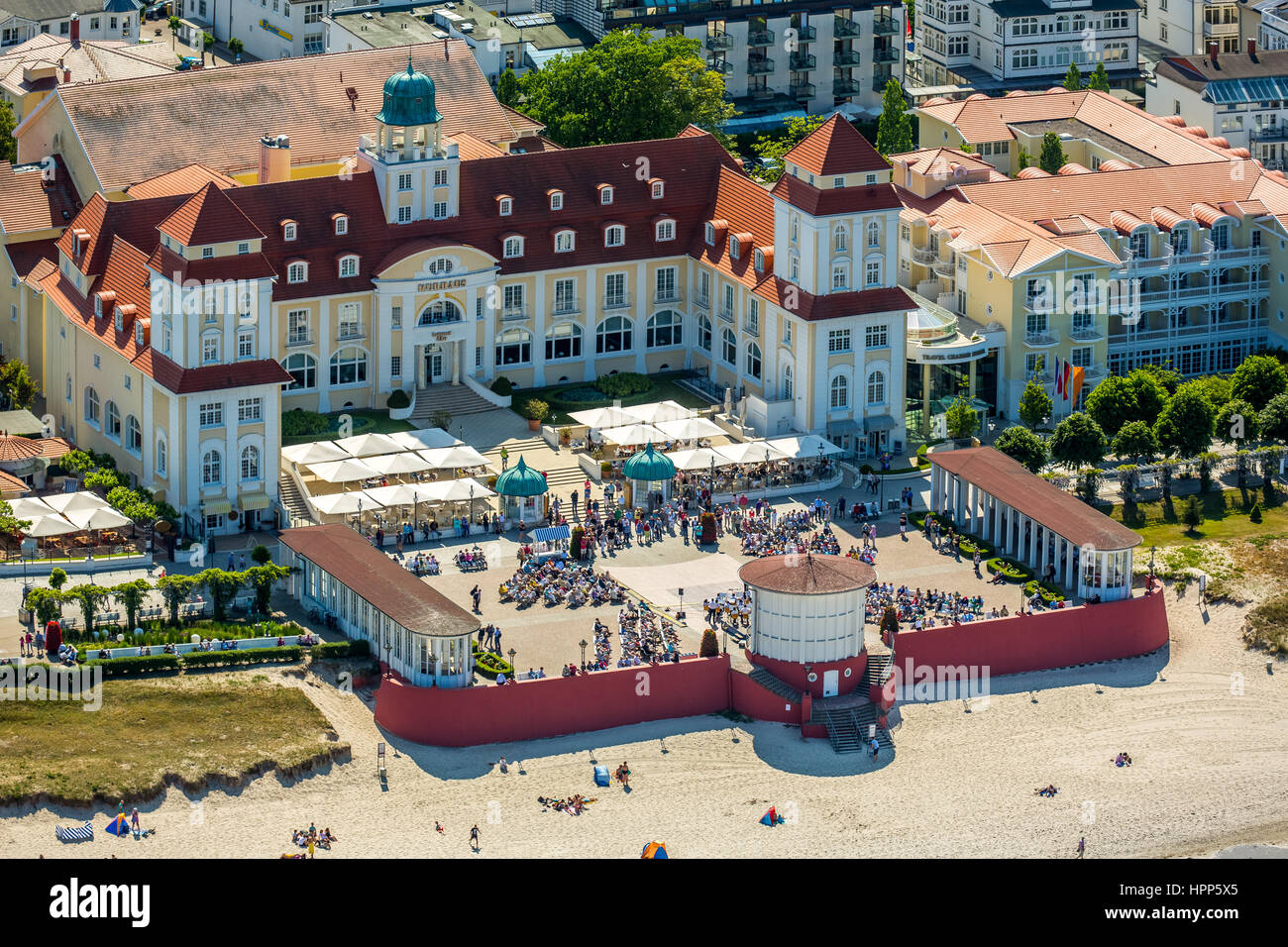 Spa house Binz, Baltic coast, Mecklenburg-Western Pomerania, Germany ...