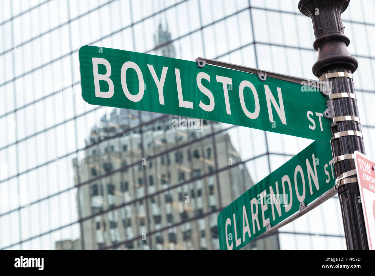 Boston's Streets Signs Stock Photo - Alamy