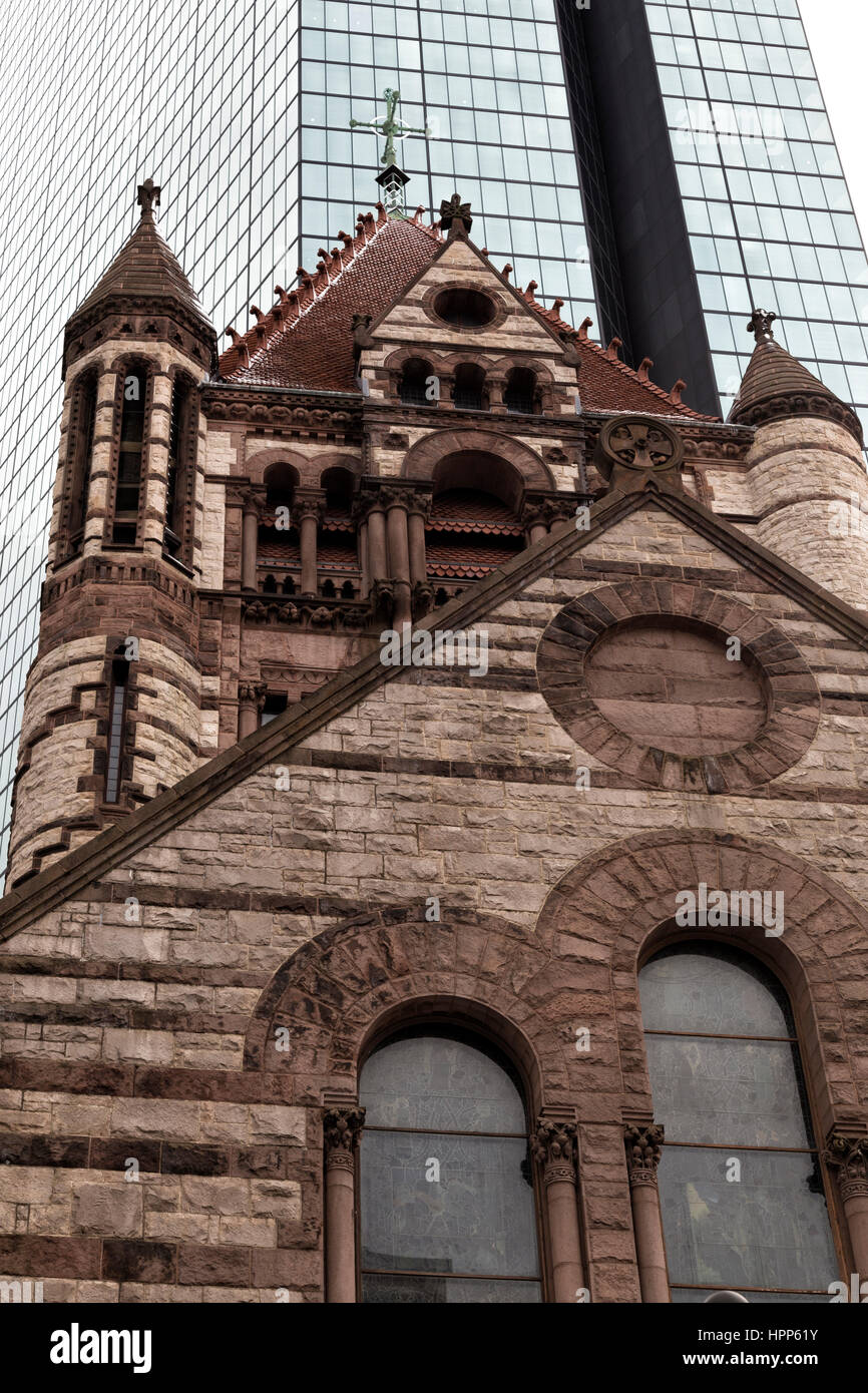 Details of Trinity Church Boston Stock Photo - Alamy