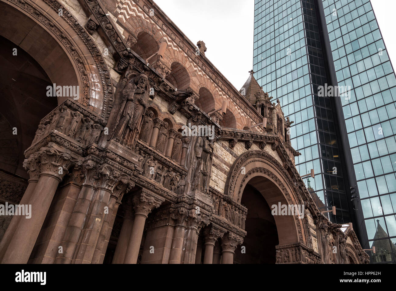 Details of Trinity Church Boston Stock Photo - Alamy