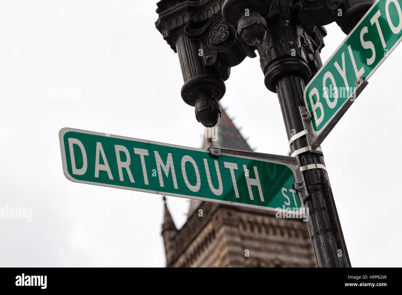 Boston's Streets Signs Stock Photo - Alamy