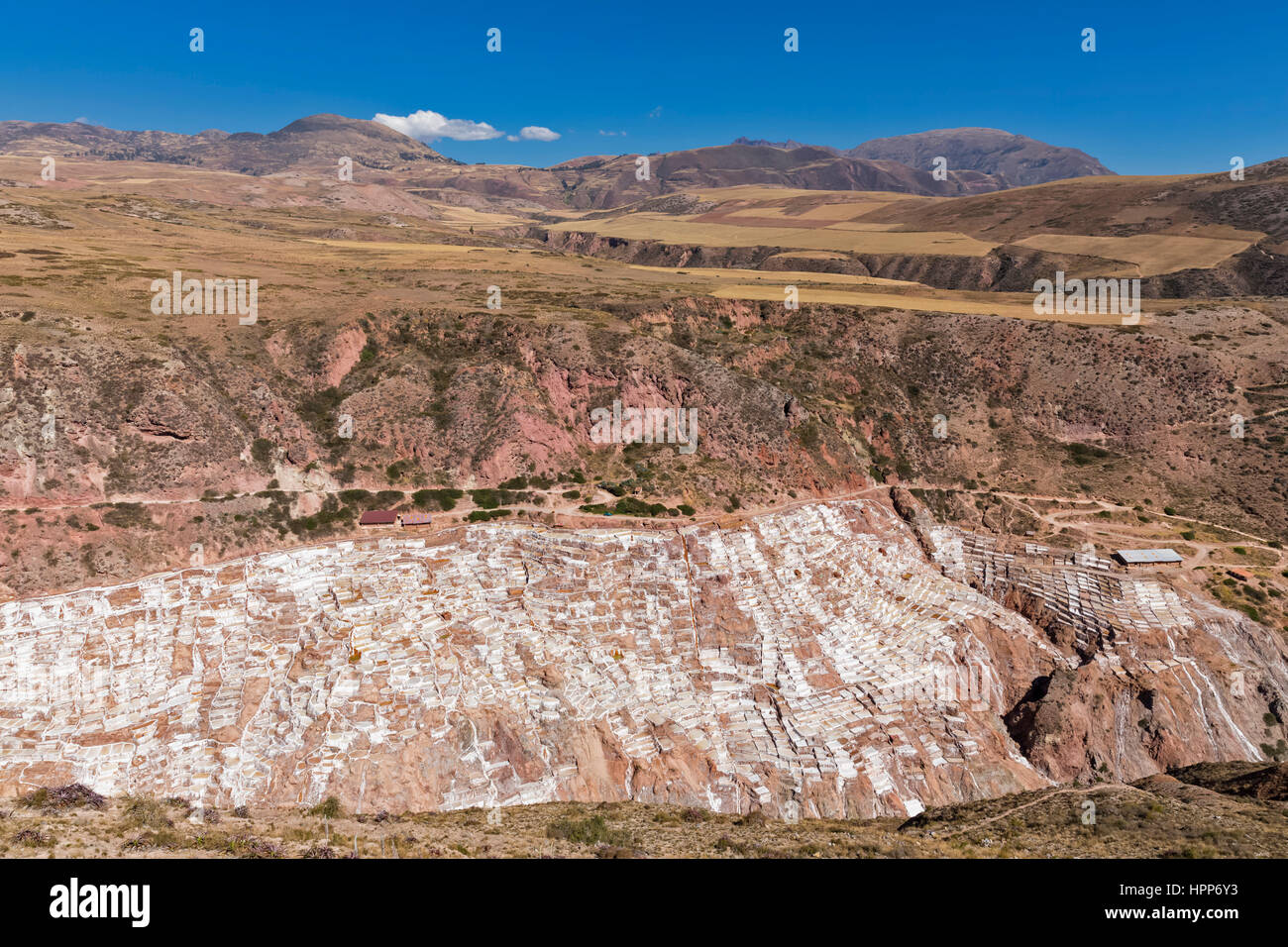 Peru, Andes, Maras, salt ponds Stock Photo - Alamy