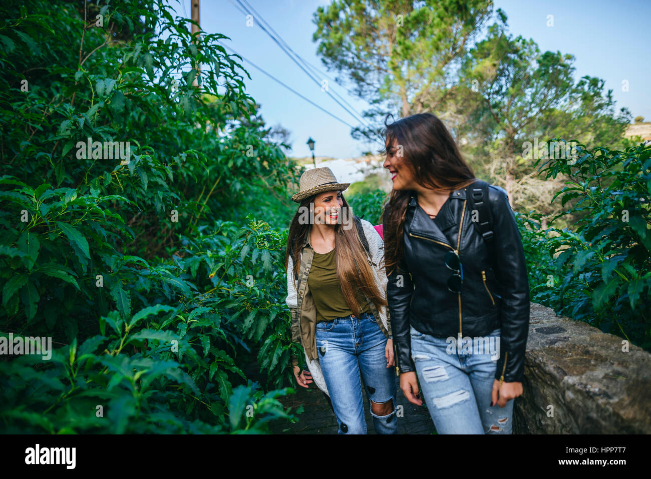 Women on path hi-res stock photography and images - Alamy