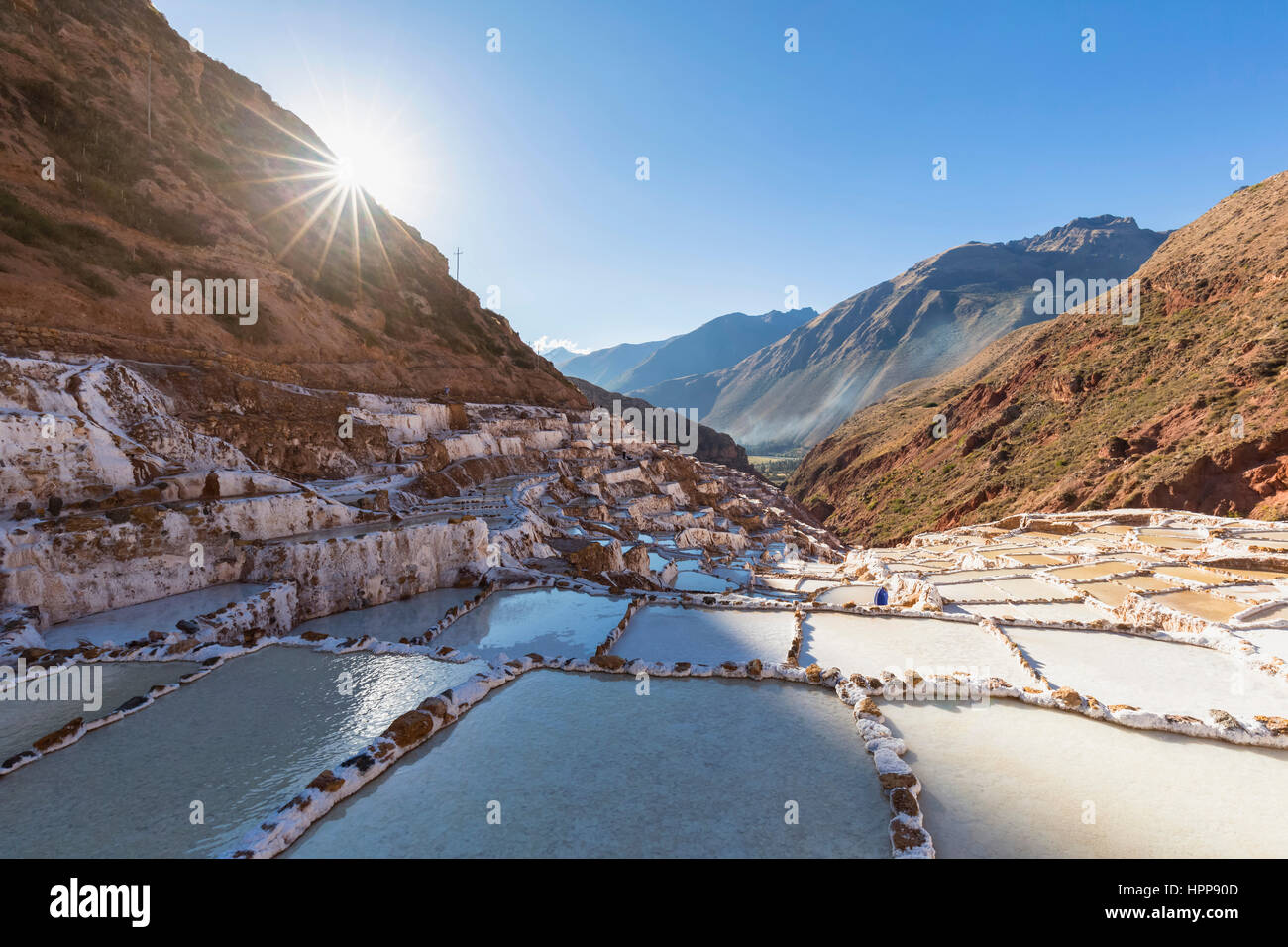 Peru, Andes, Maras, salt ponds Stock Photo - Alamy
