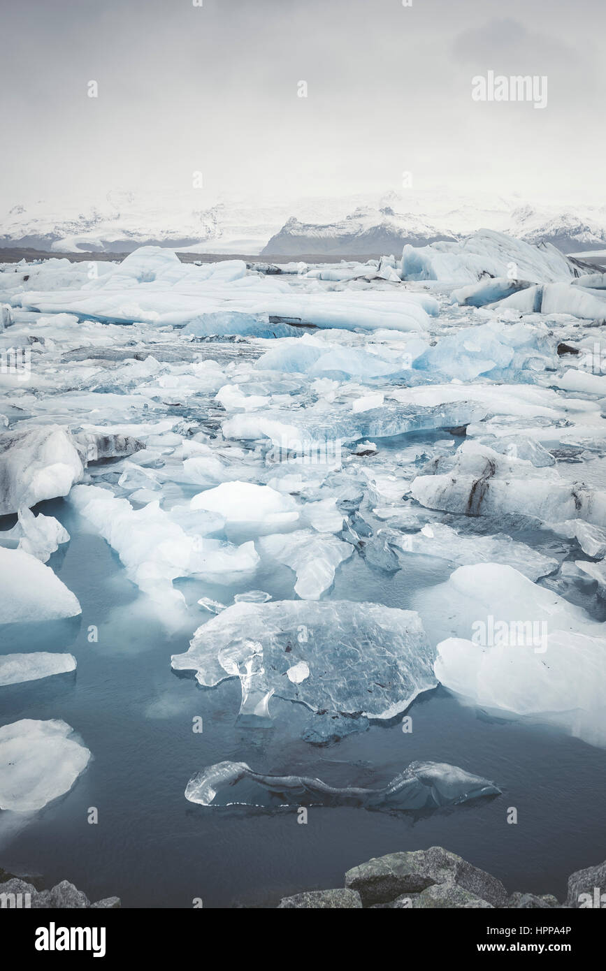 Iceland, view of Joekulsarlon, glacial river lagoon Stock Photo - Alamy