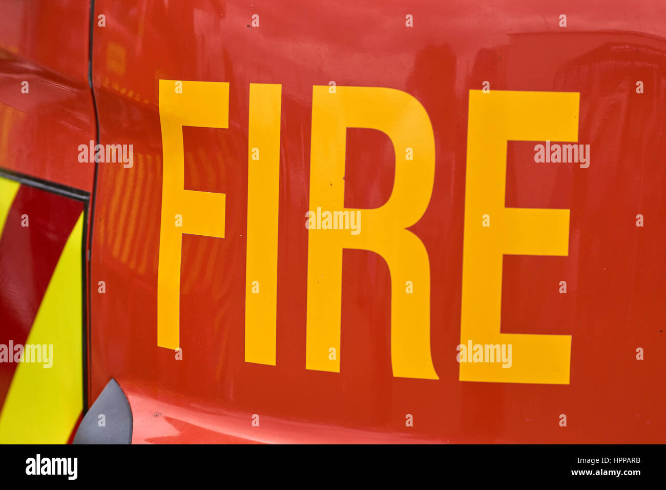 Fire truck sign hi-res stock photography and images - Alamy