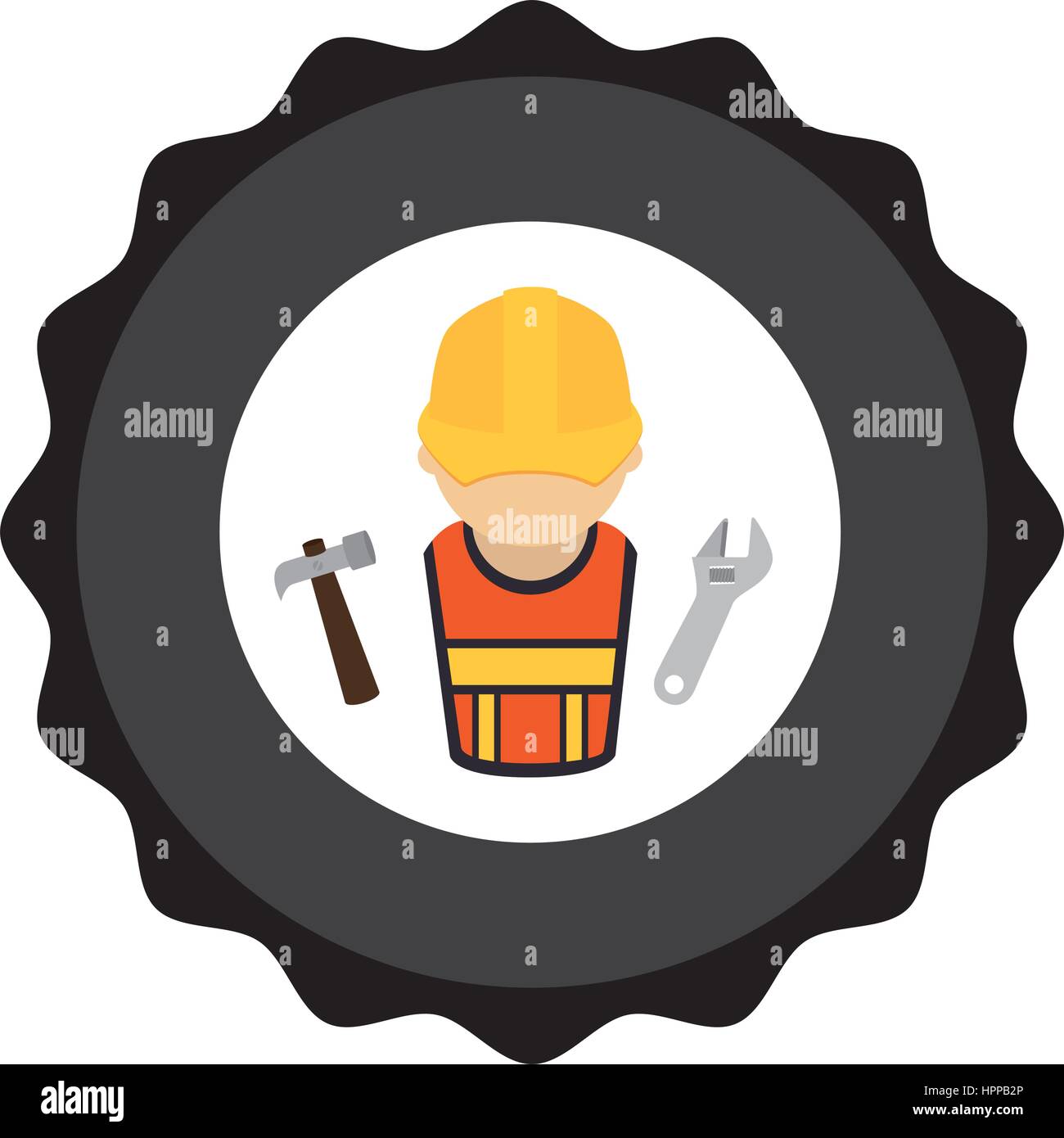 construction worker avatar icon Stock Vector Image & Art - Alamy