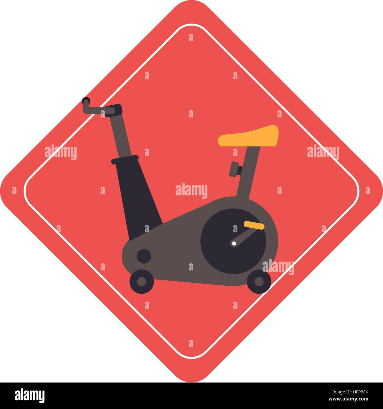 spinning bike gym icon Stock Vector Image & Art - Alamy