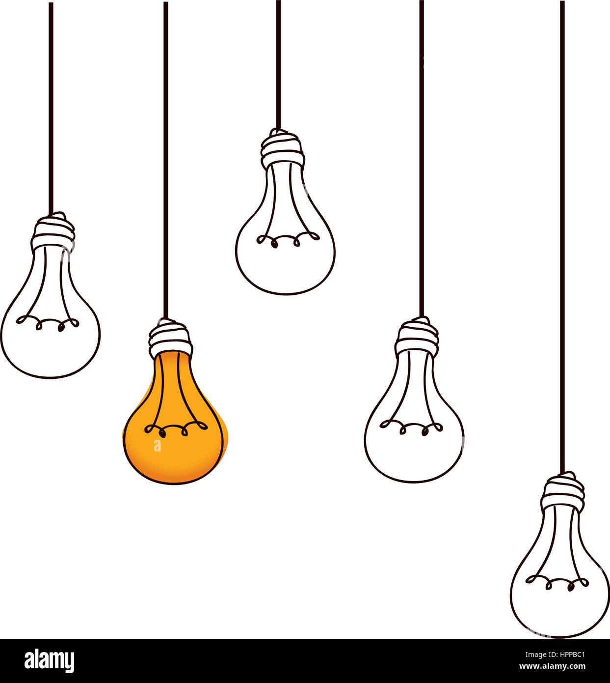 bulb light education icon Stock Vector Image & Art - Alamy