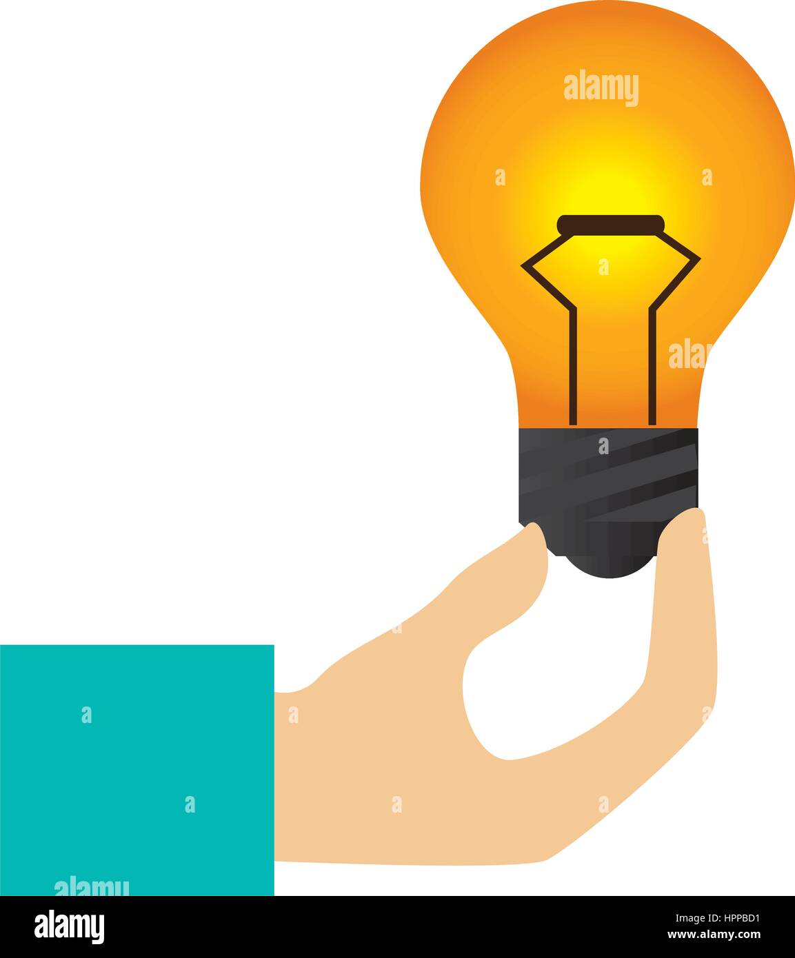 bulb light education icon Stock Vector Image & Art - Alamy