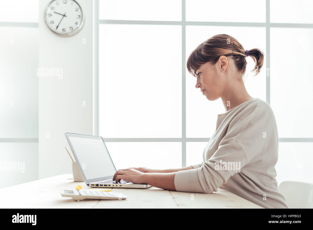 Efficient typing hi-res stock photography and images - Alamy