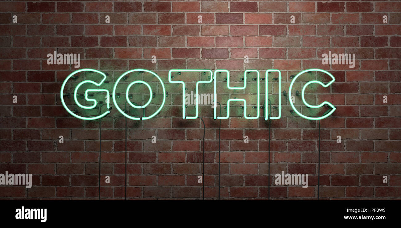 Gothic fluorescent neon tube sign hi-res stock photography and images ...