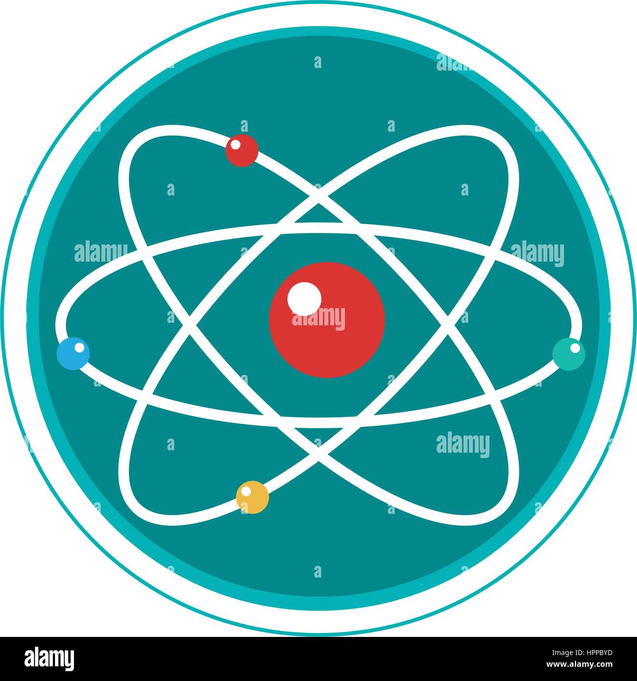 Molecules atom icon digital hi-res stock photography and images - Alamy
