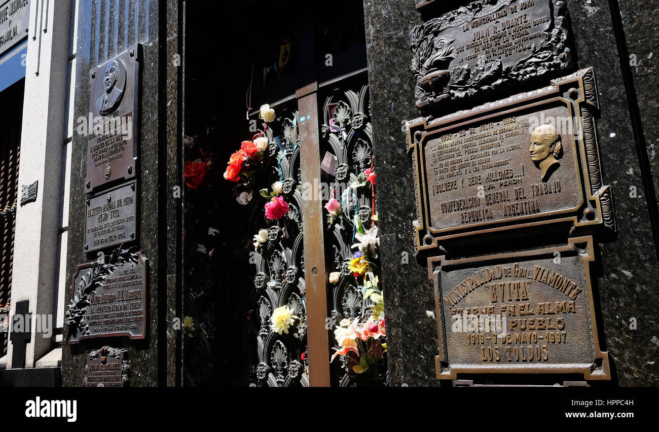 Eva peron grave hi-res stock photography and images - Alamy