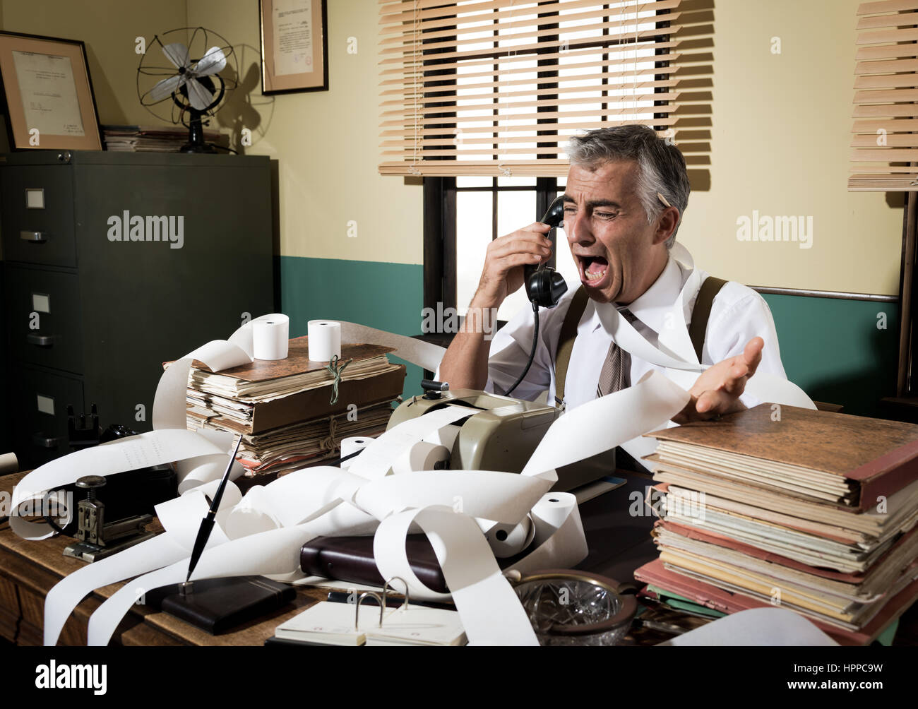 Retro accountant adding machine hi-res stock photography and images - Alamy