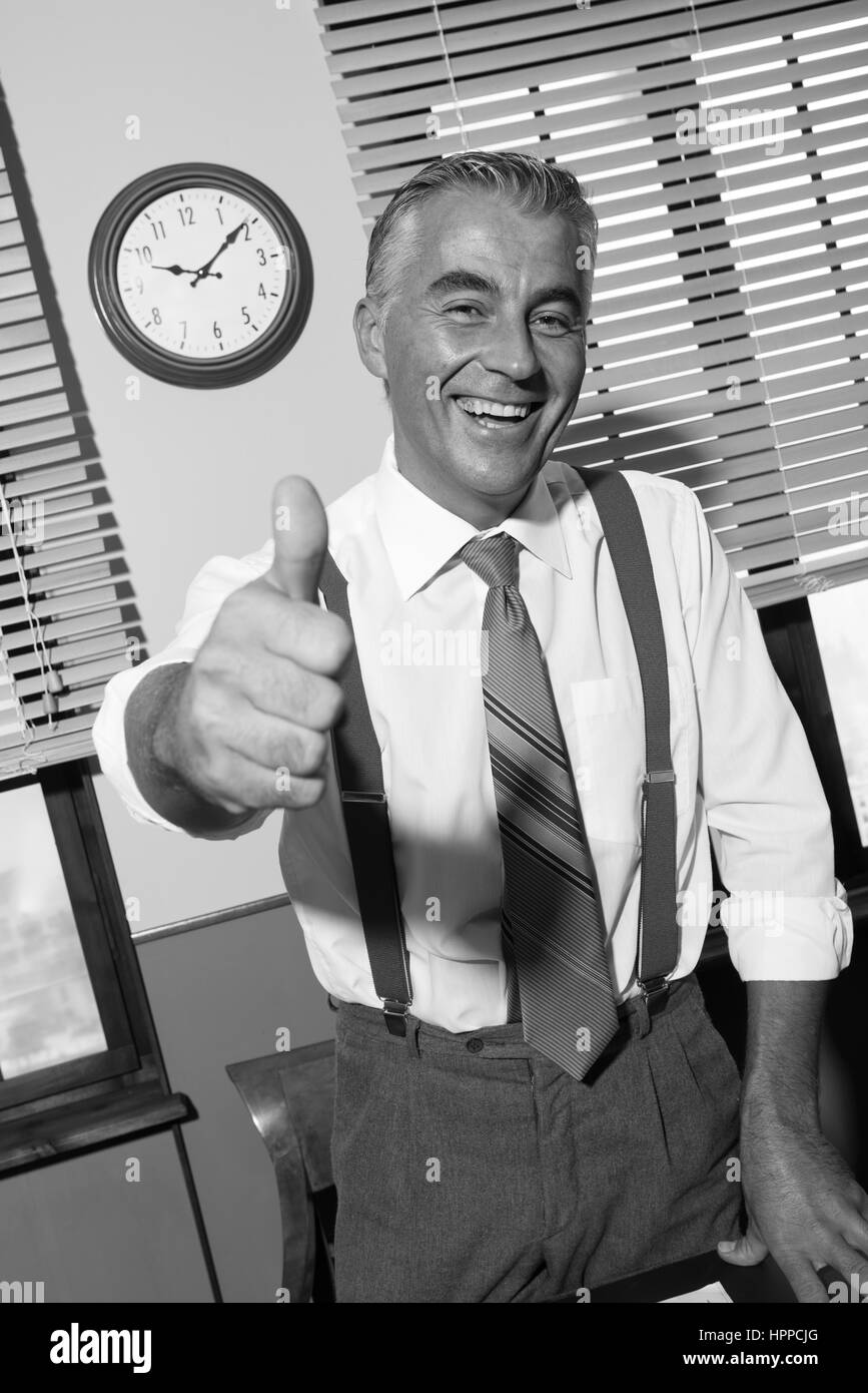 Cheerful vintage Black and White Stock Photos & Images - Alamy