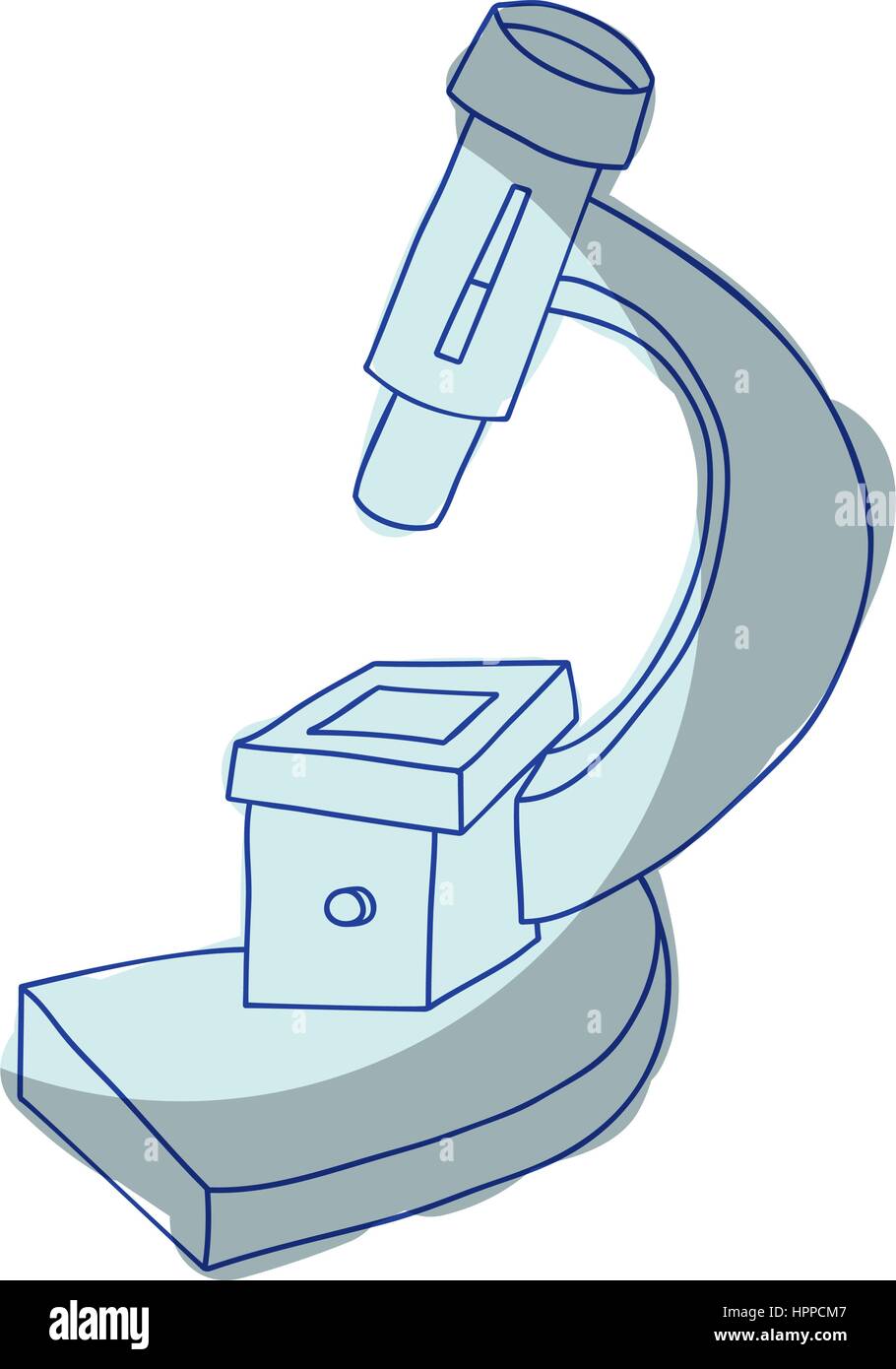 Medical device icon microscope Cut Out Stock Images & Pictures - Alamy