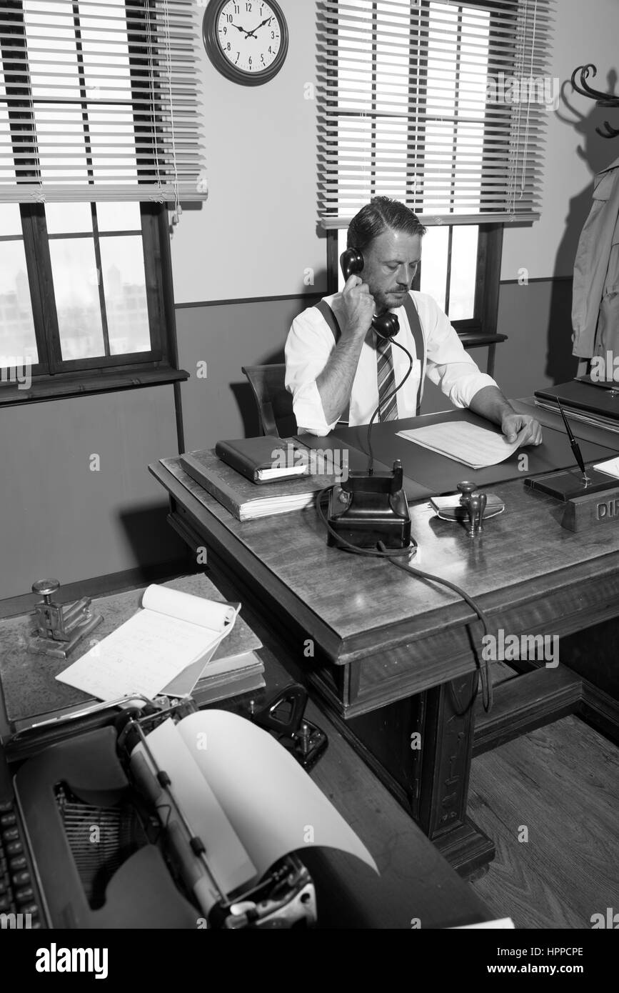 1950s office Black and White Stock Photos & Images - Alamy