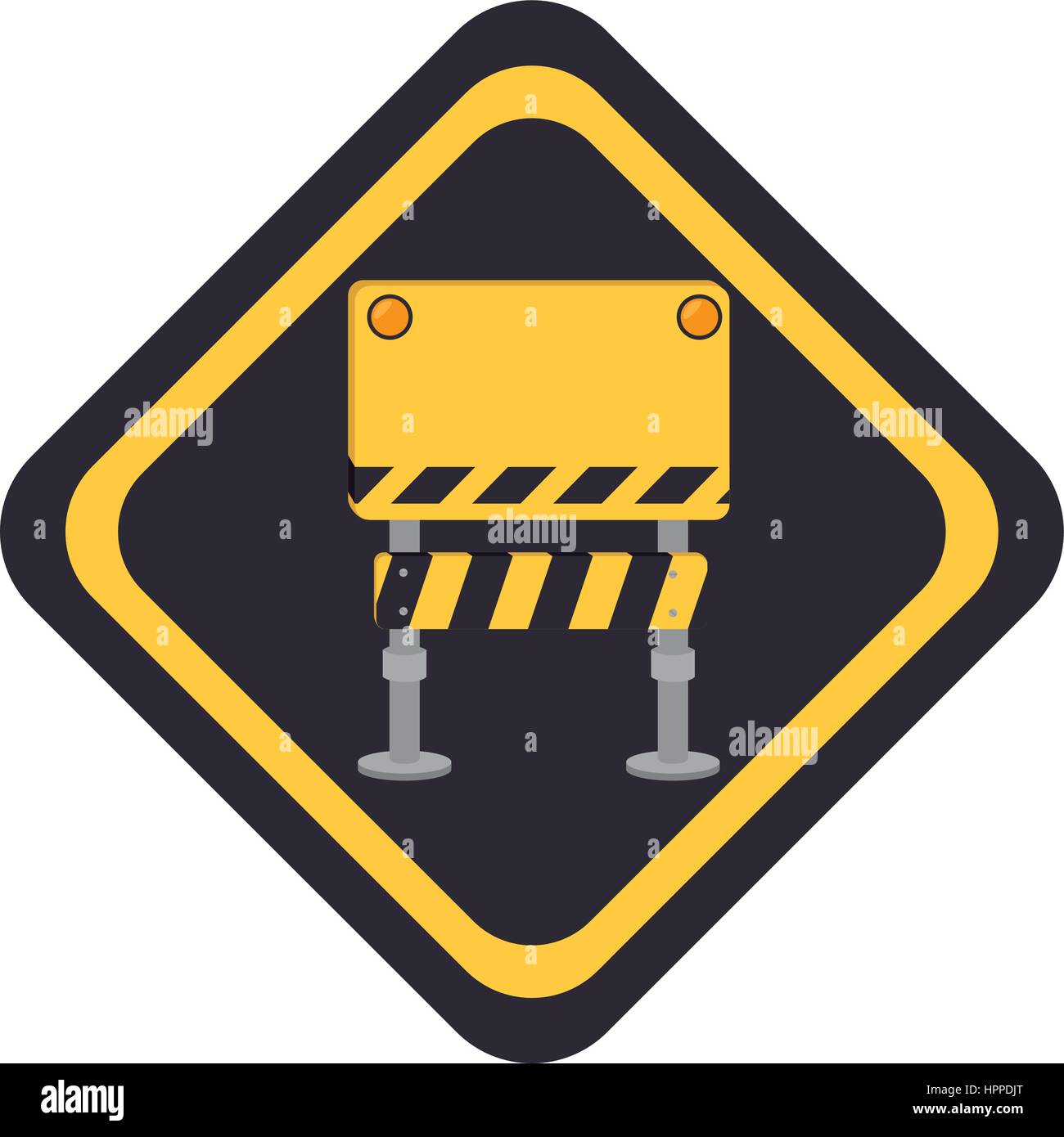 construction barrier sign icon Stock Vector Image & Art - Alamy
