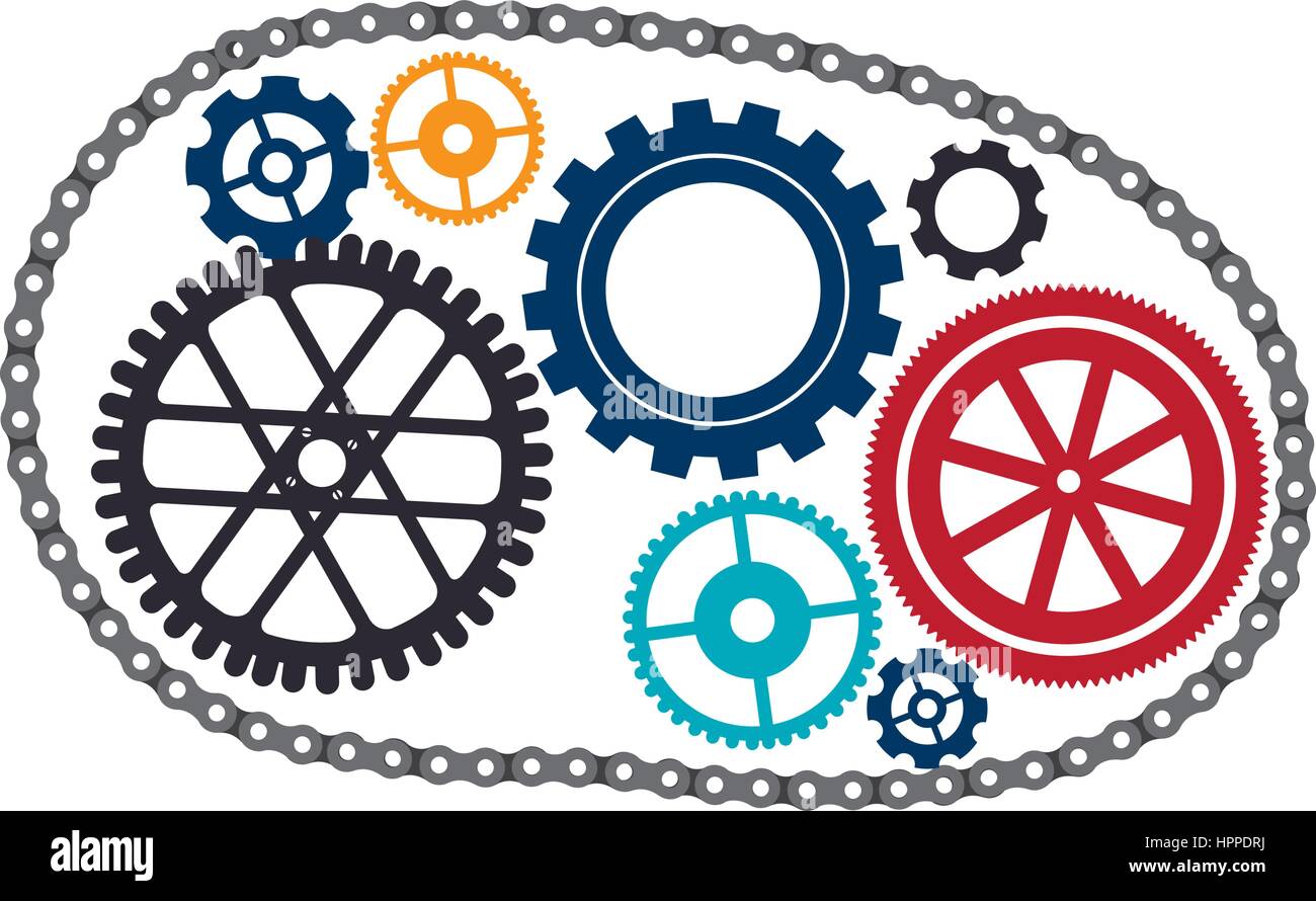 bicycle gears emblem icon Stock Vector Image & Art - Alamy