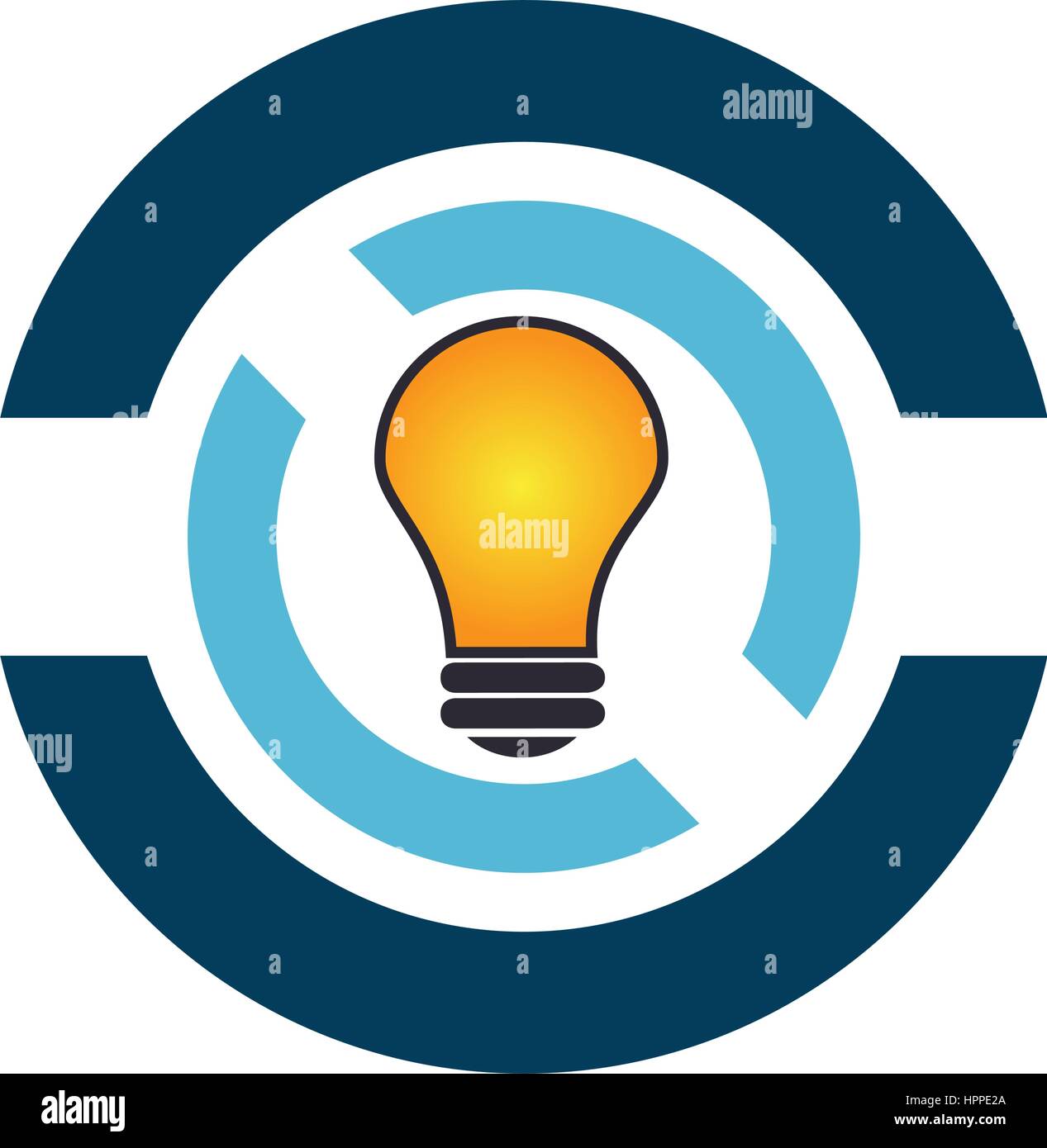 bulb light education icon Stock Vector Image & Art - Alamy