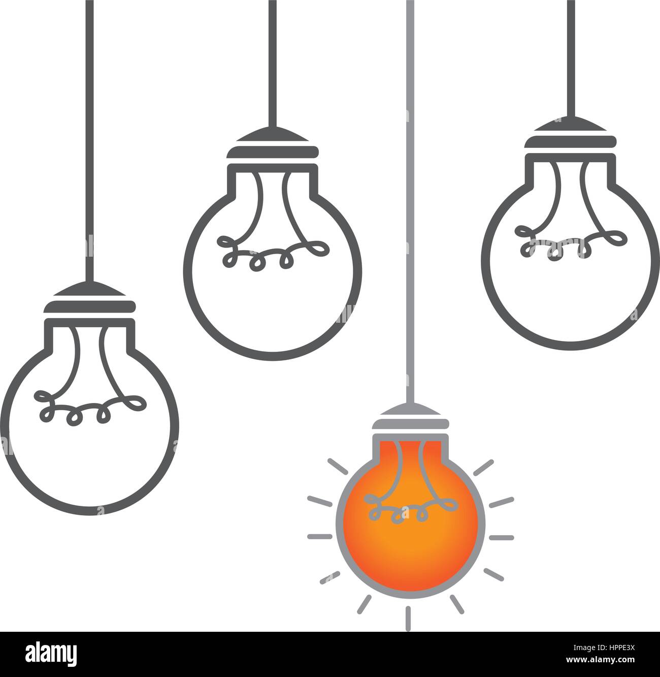 bulb light education icon Stock Vector Image & Art - Alamy