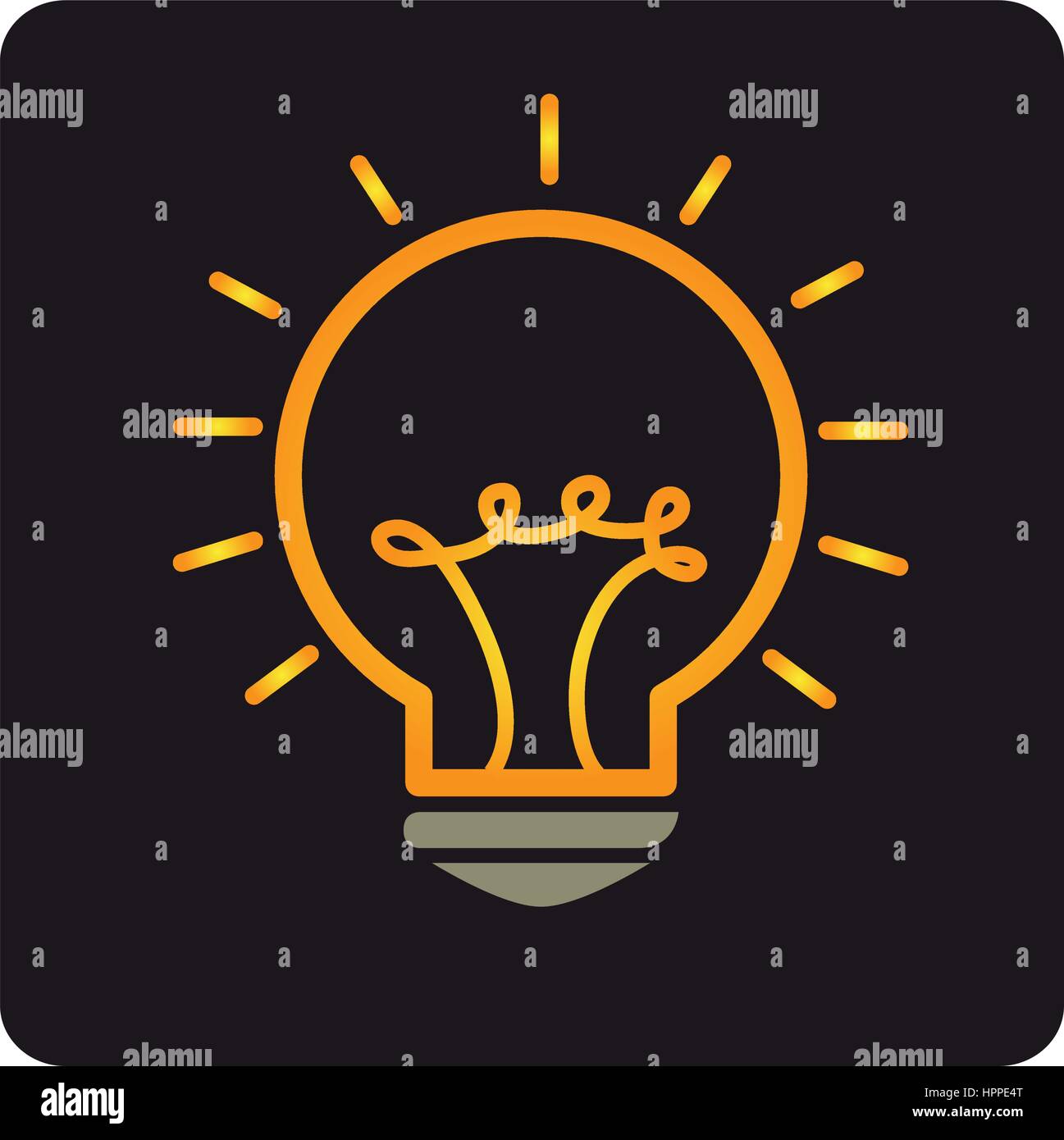 bulb light education icon Stock Vector Image & Art - Alamy