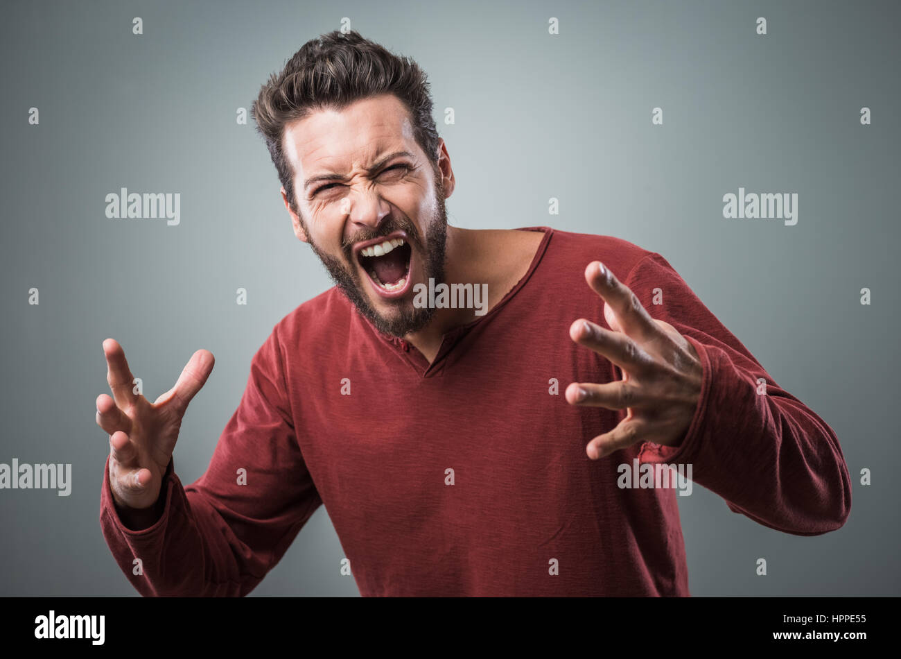 Man shouting out loud hi-res stock photography and images - Alamy