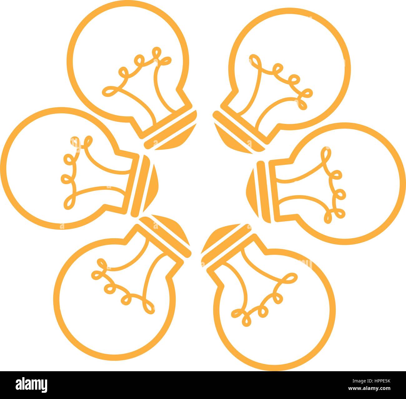 bulb light education icon Stock Vector Image & Art - Alamy
