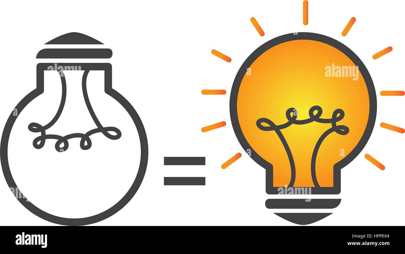 bulb light education icon Stock Vector Image & Art - Alamy