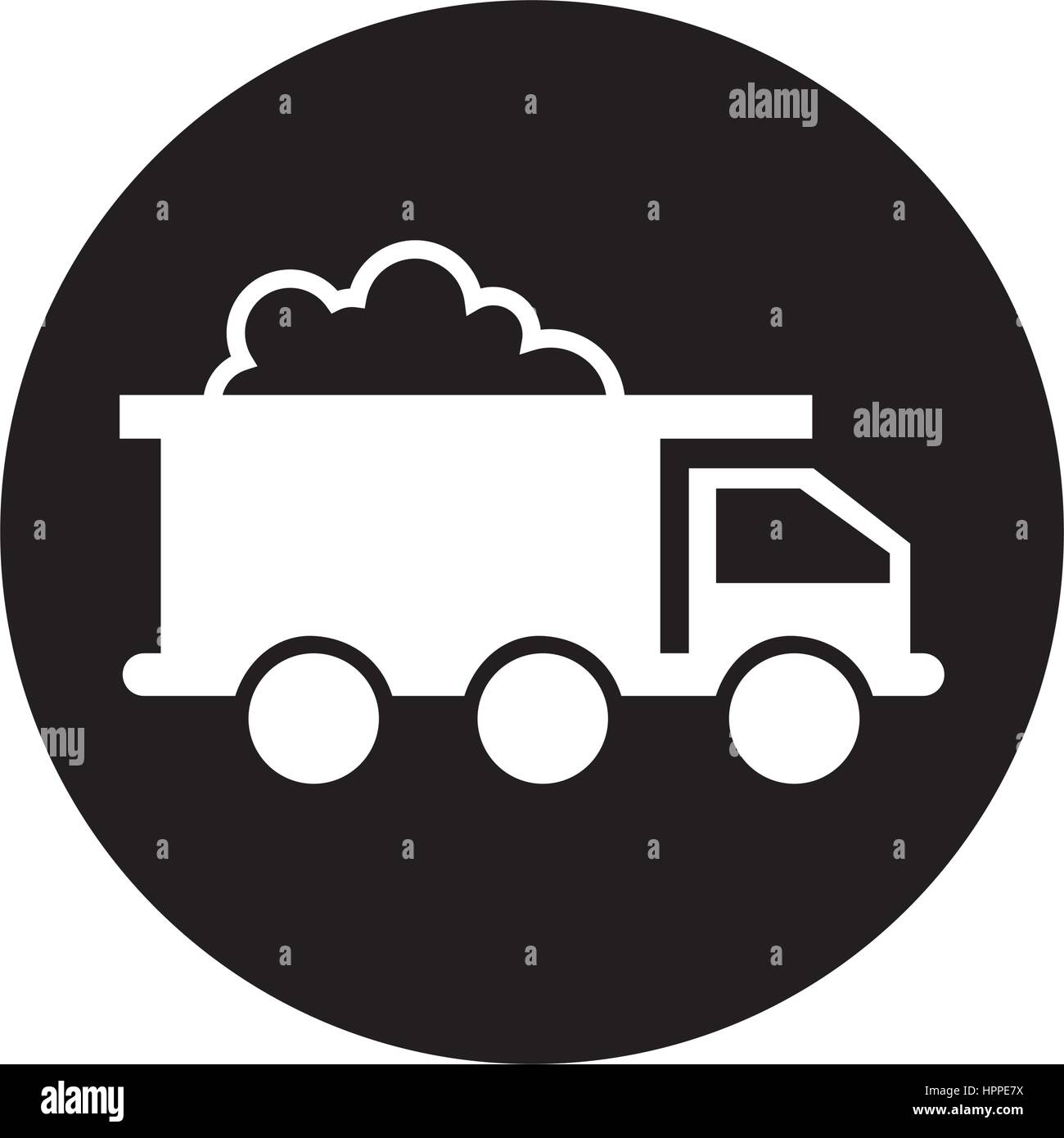 mining truck vehicle isolated icon Stock Vector Image & Art - Alamy