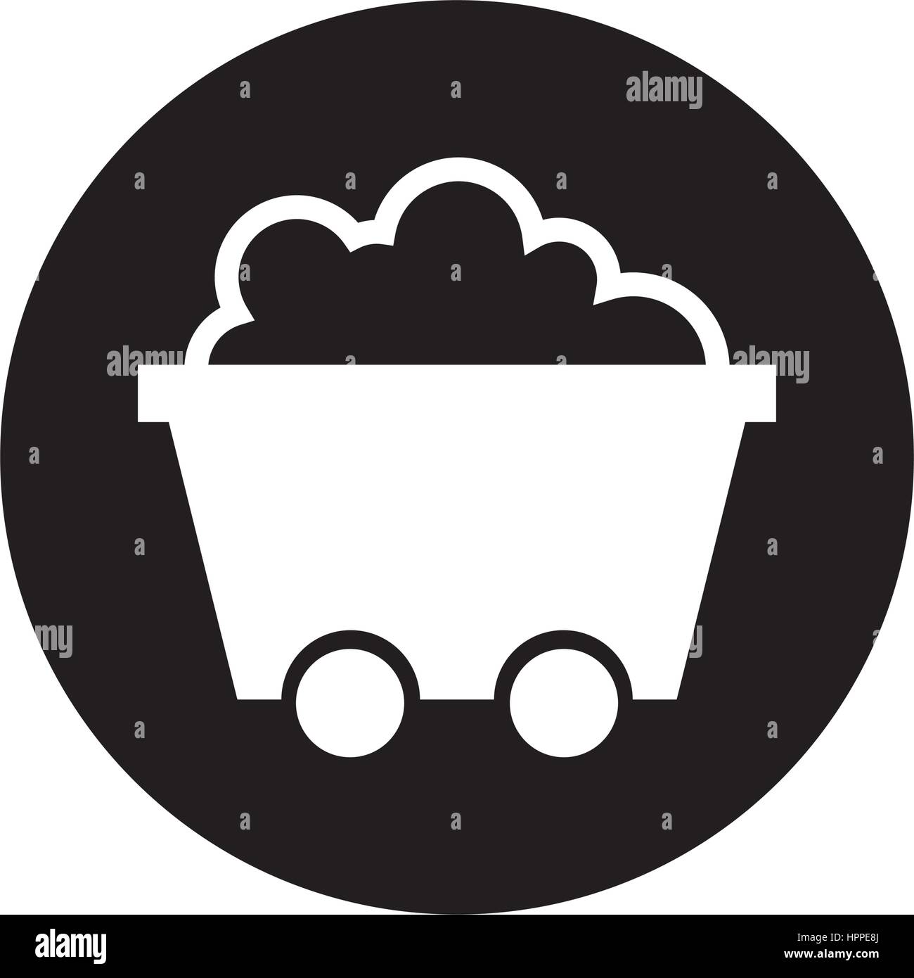 mining wagon isolated icon Stock Vector Image & Art - Alamy