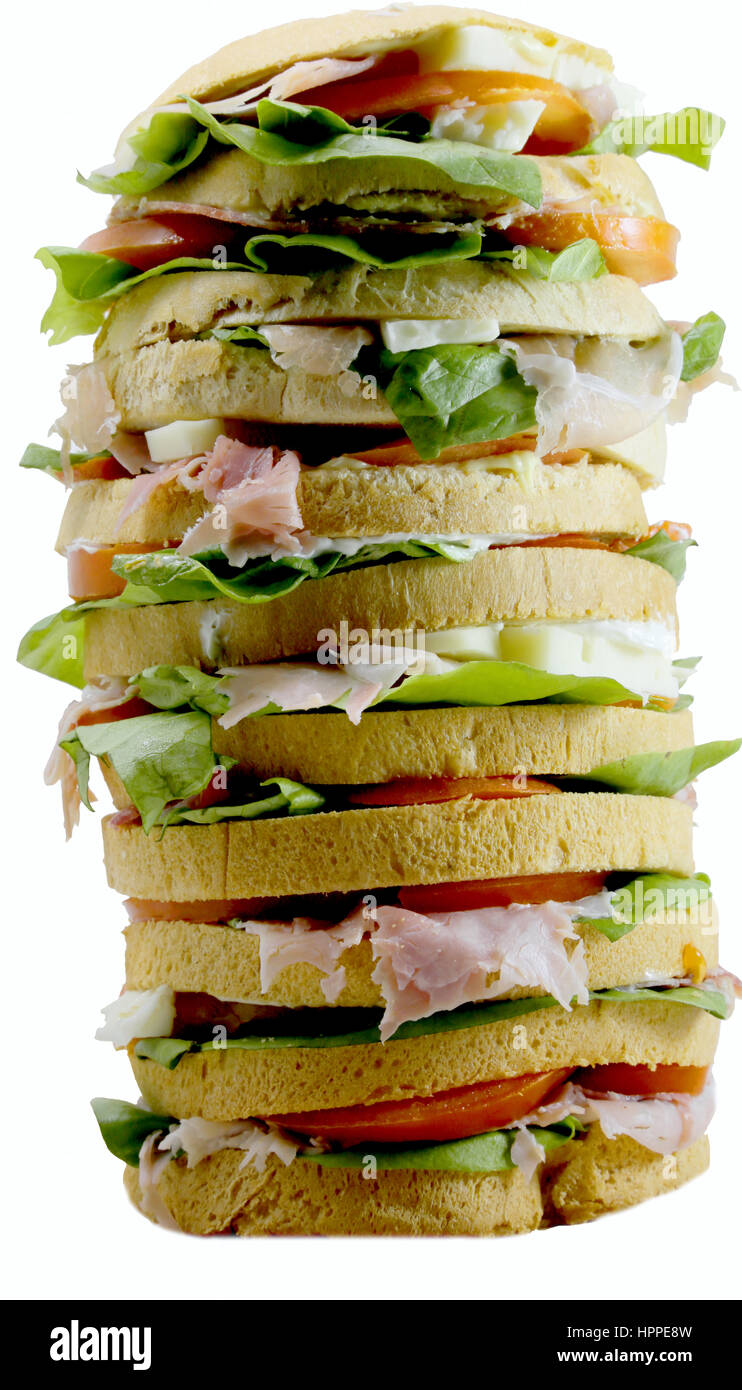 Tall sandwich hi-res stock photography and images - Alamy