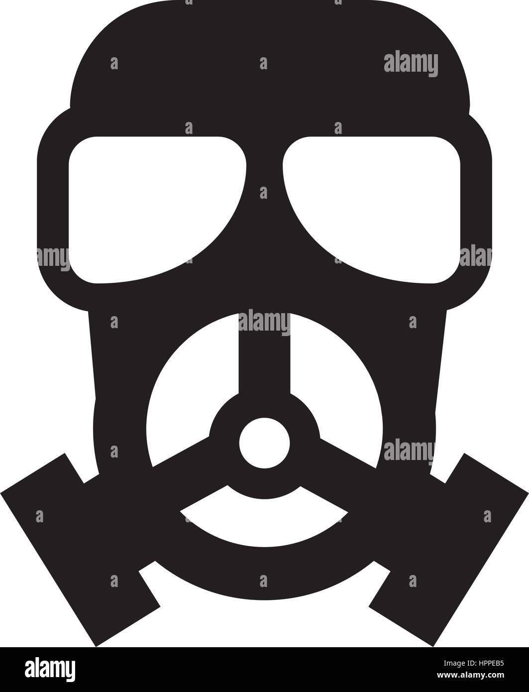 Nuclear mask isolated icon hi-res stock photography and images - Alamy