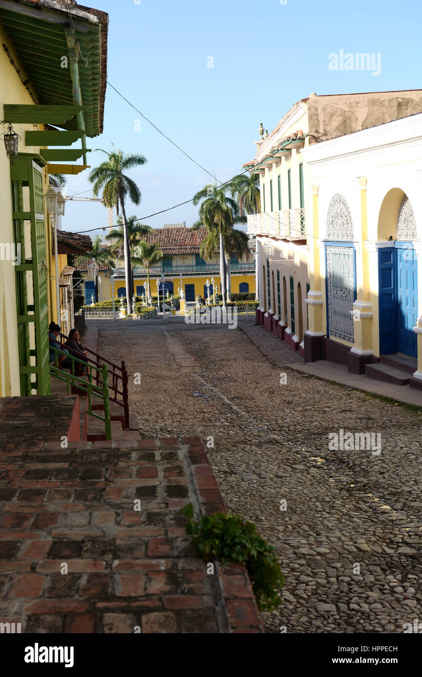 Street view of Trinidad Stock Photo - Alamy