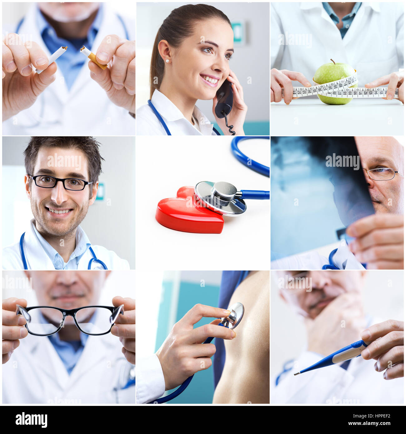 Various medical related images in a collage Stock Photo - Alamy