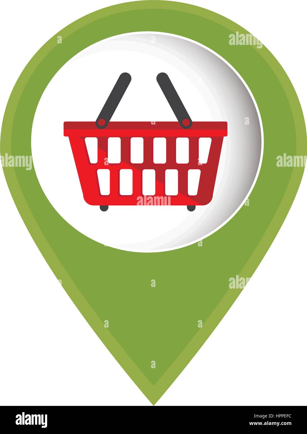 basket shopping commercial icon Stock Vector Image & Art - Alamy