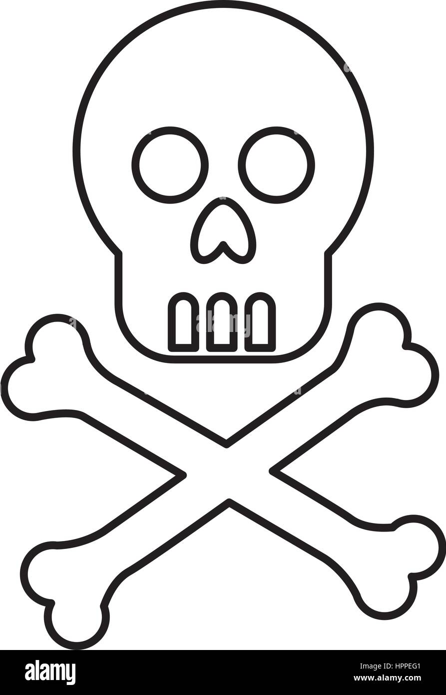 skull danger isolated icon Stock Vector Image & Art - Alamy