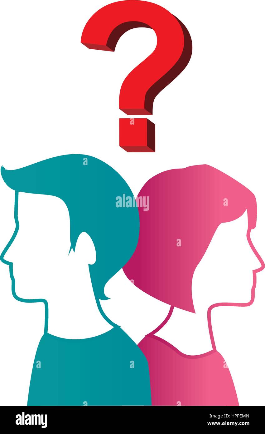 person silhouette with question mark Stock Vector Image & Art - Alamy