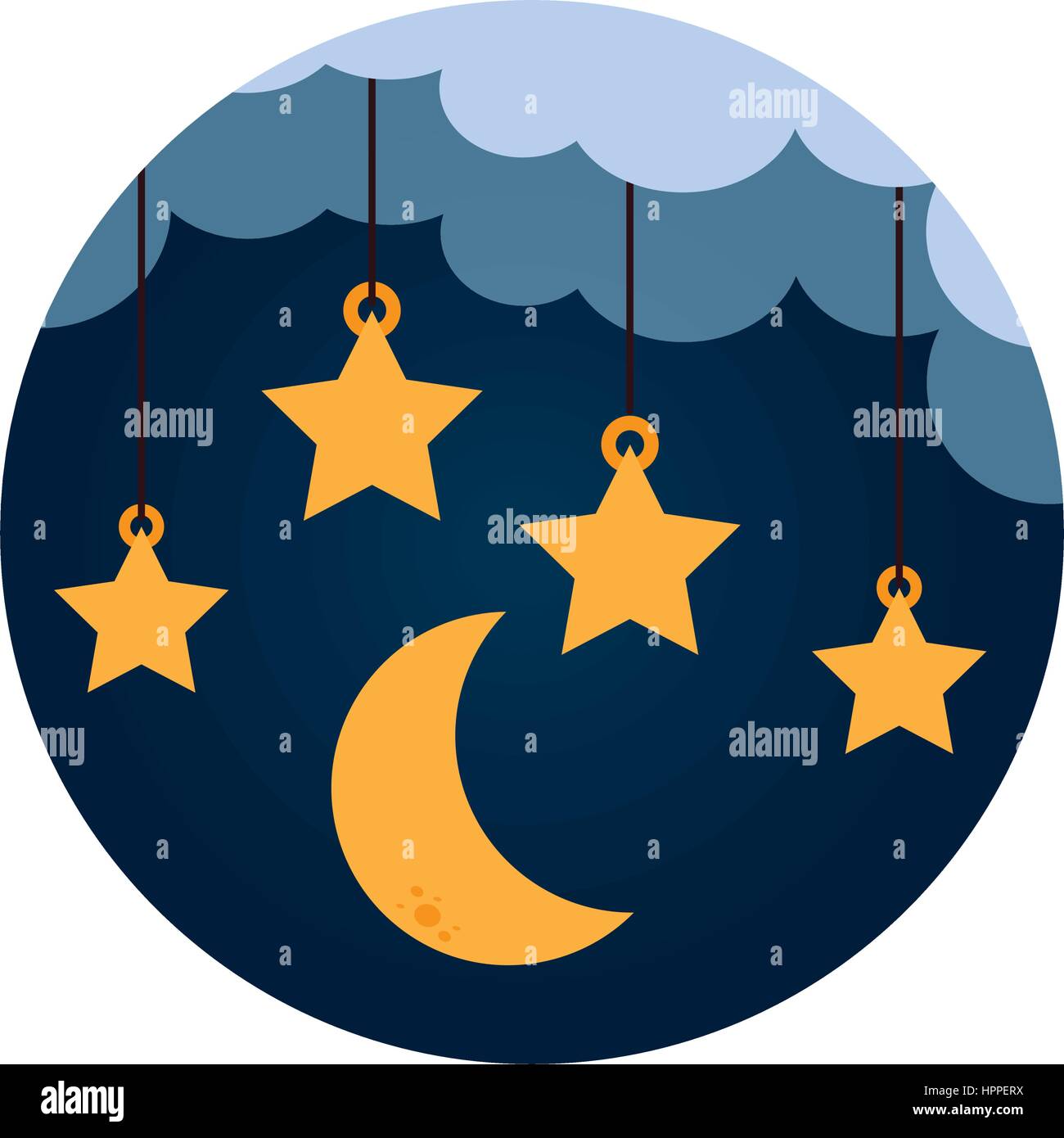 stars and moon hanging Stock Vector Image & Art - Alamy